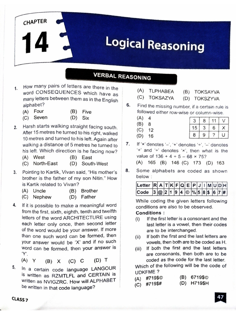 Logical Reasoning (IMO) | PDF