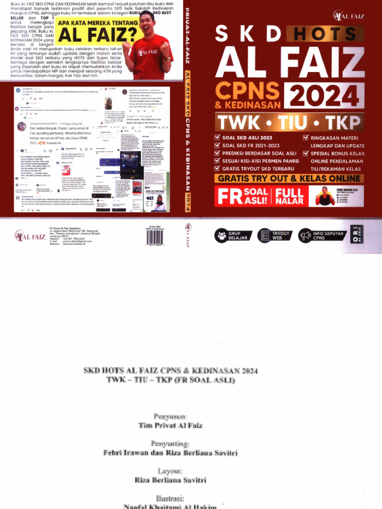 SKD Hots Al Faiz Cpns & Kedinasan 2024 TWK Tiu TKP (Scanbook) B | PDF