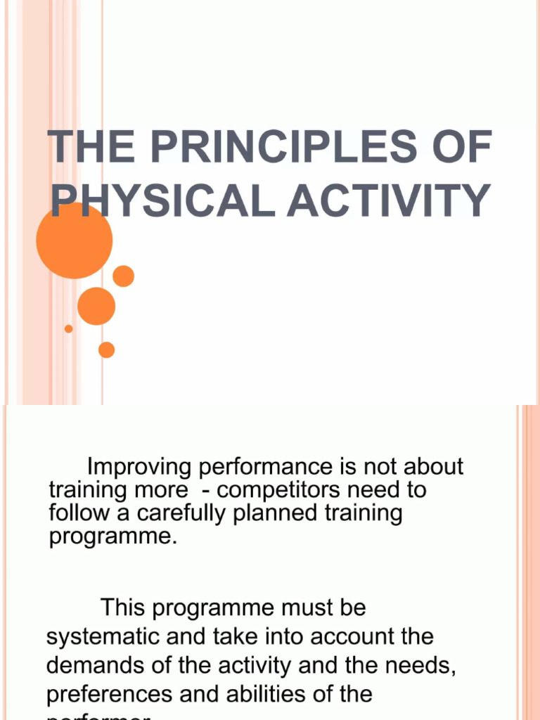 Exercise Training Principles | PDF