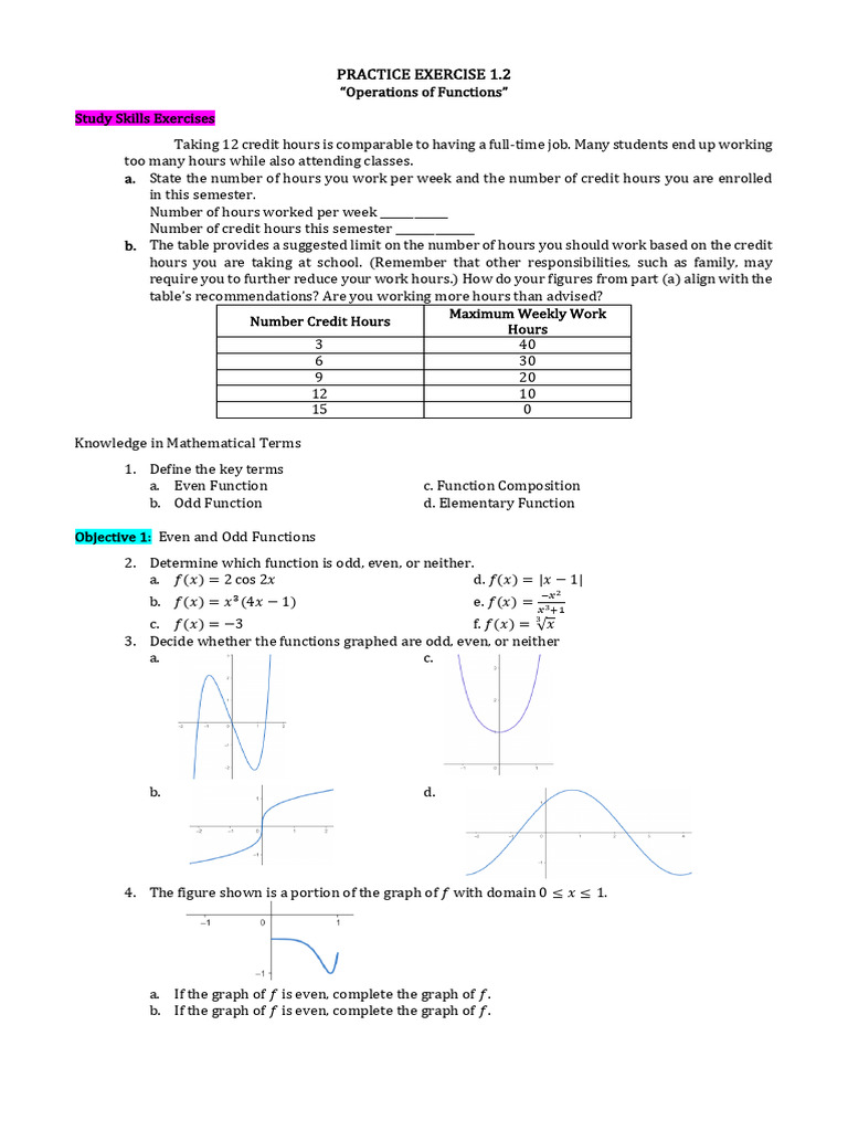 Practice Exercise 1.2 | PDF