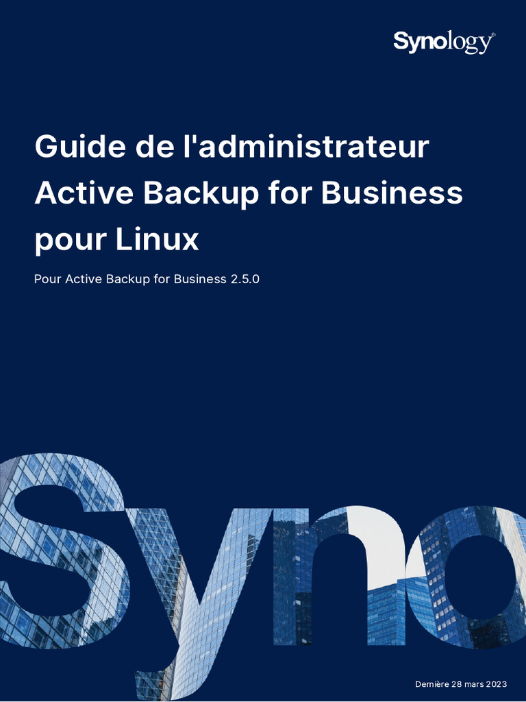Synology ABB Admin Guide Linux Fre | PDF