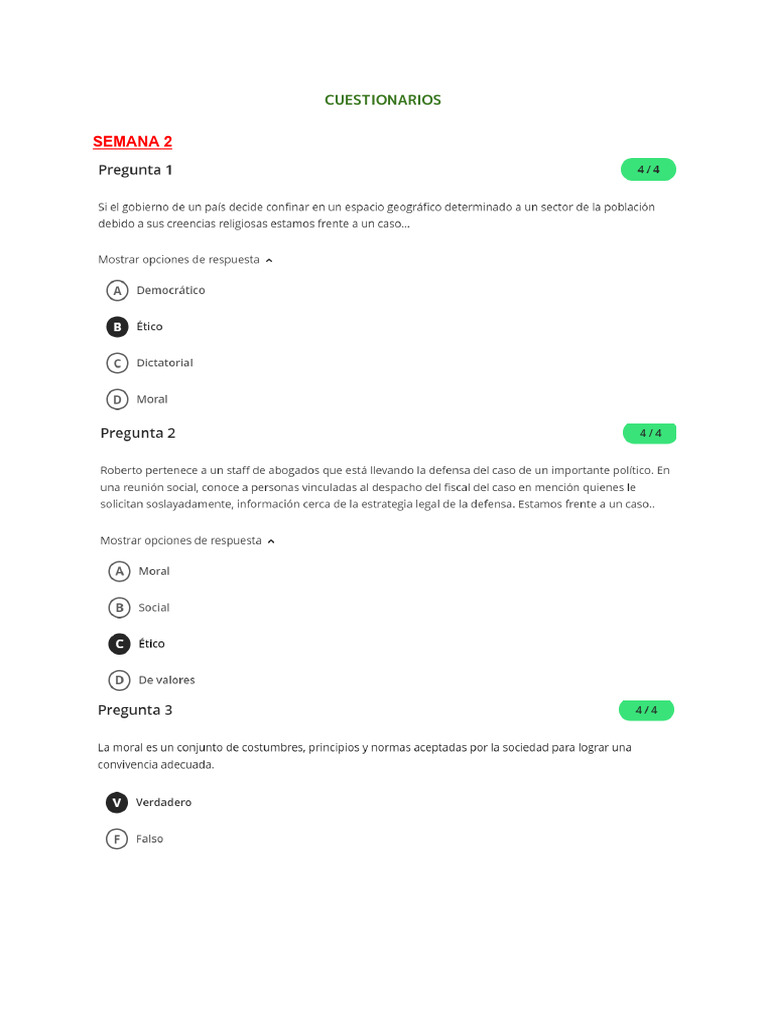 CUESTIONARIOS (1) | PDF