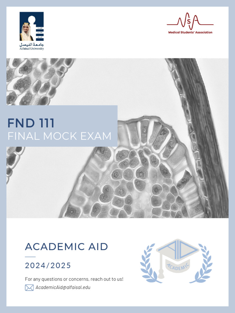 FND 111 Final Mock Exam | PDF