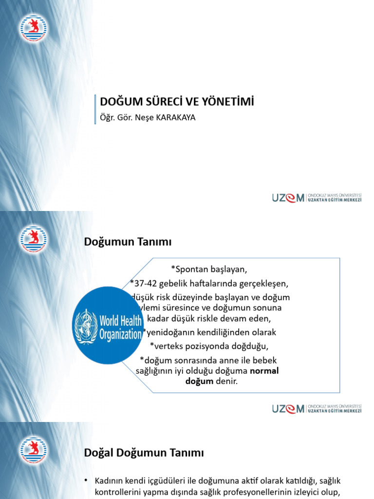 Dogum Sureci Ve Yonetimi 1 Nese Karakaya 1594121643 | PDF
