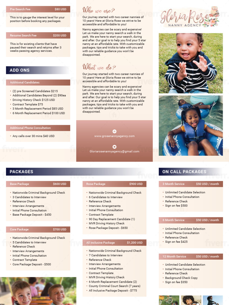 Gloria Rose Package List | PDF