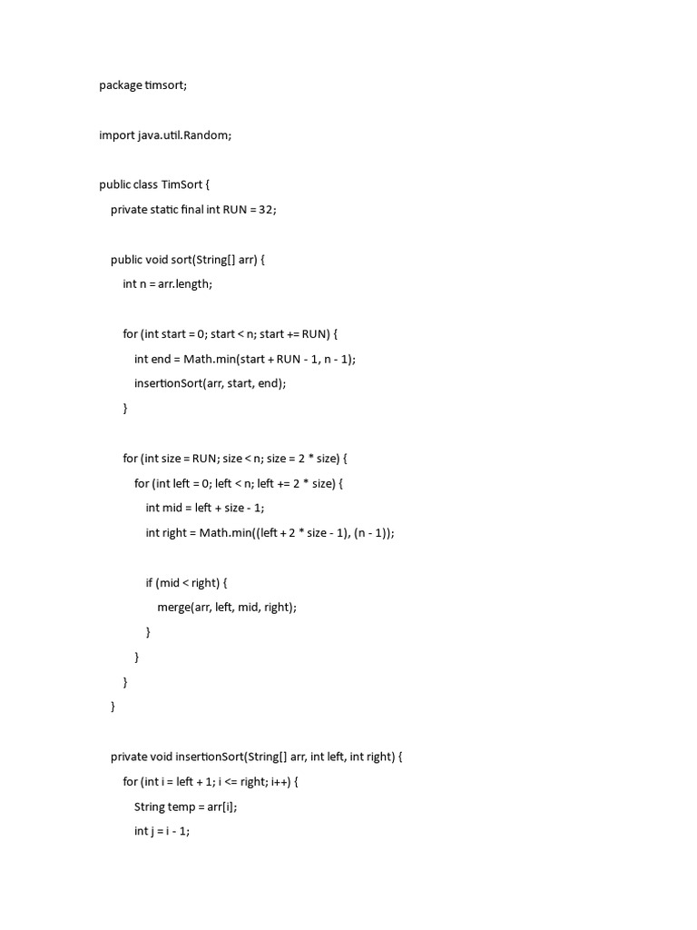 Package Timsort | PDF