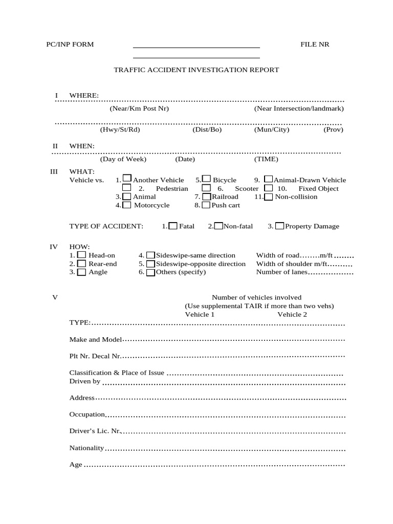 Traff Accident | PDF