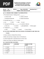Grade 7 Revision Worksheet-Acids, Bases and Salts | PDF | Acid | Sodium ...