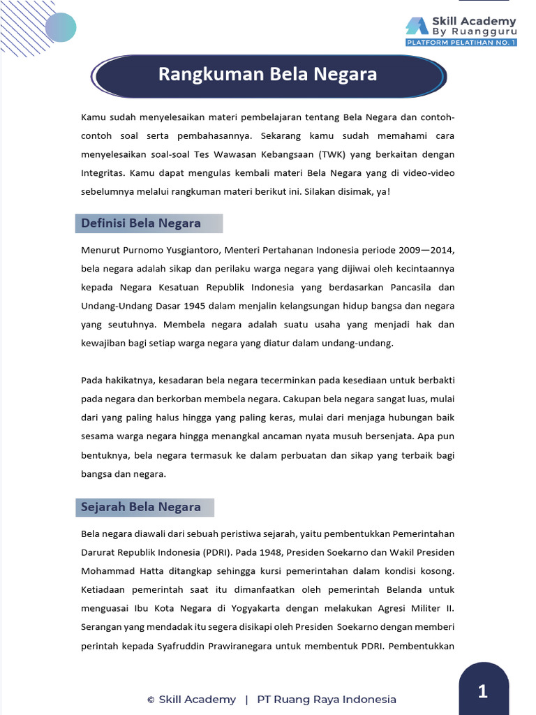 Bela Negara | PDF