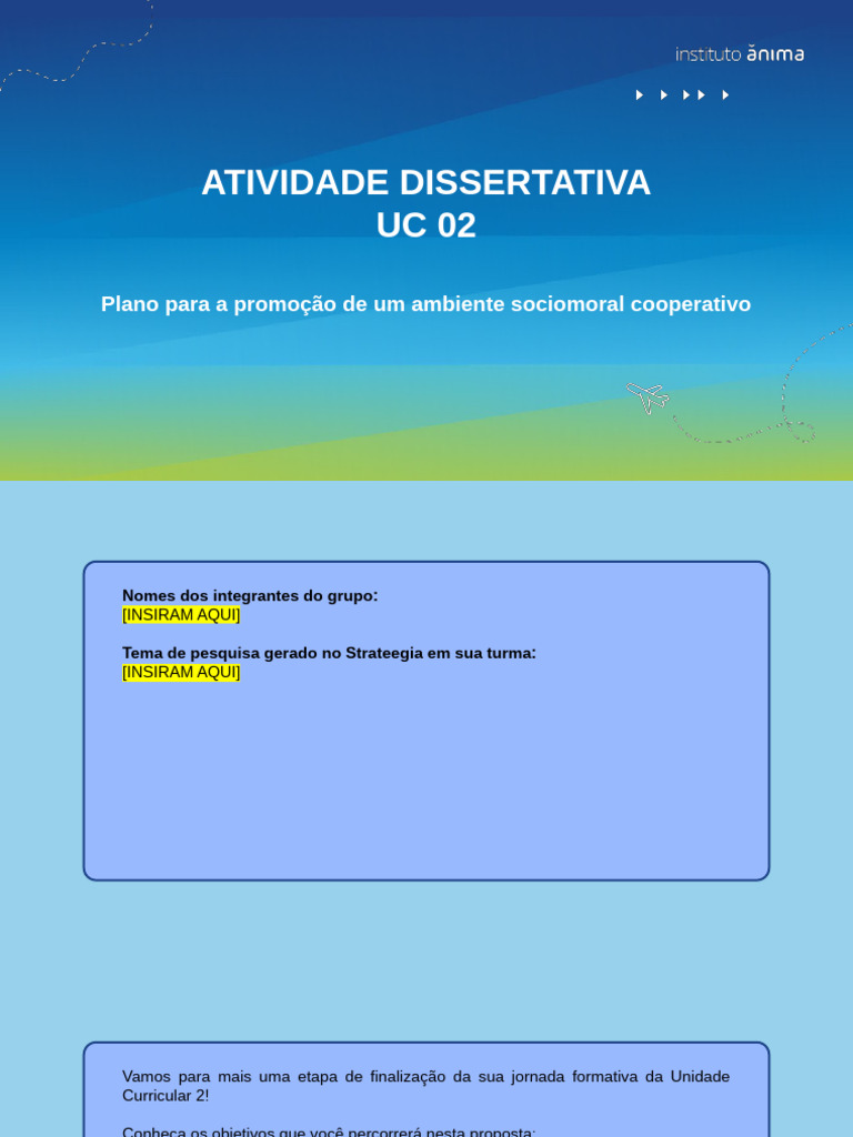 Mdulo Vivncias Pedaggicas UC2 AtividadeDissertativa 20240424100953 | PDF