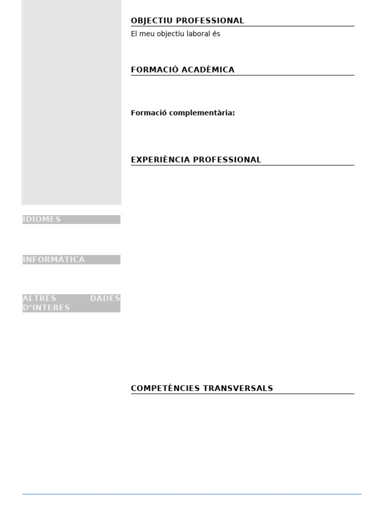 CV Base Amb Exemples | PDF