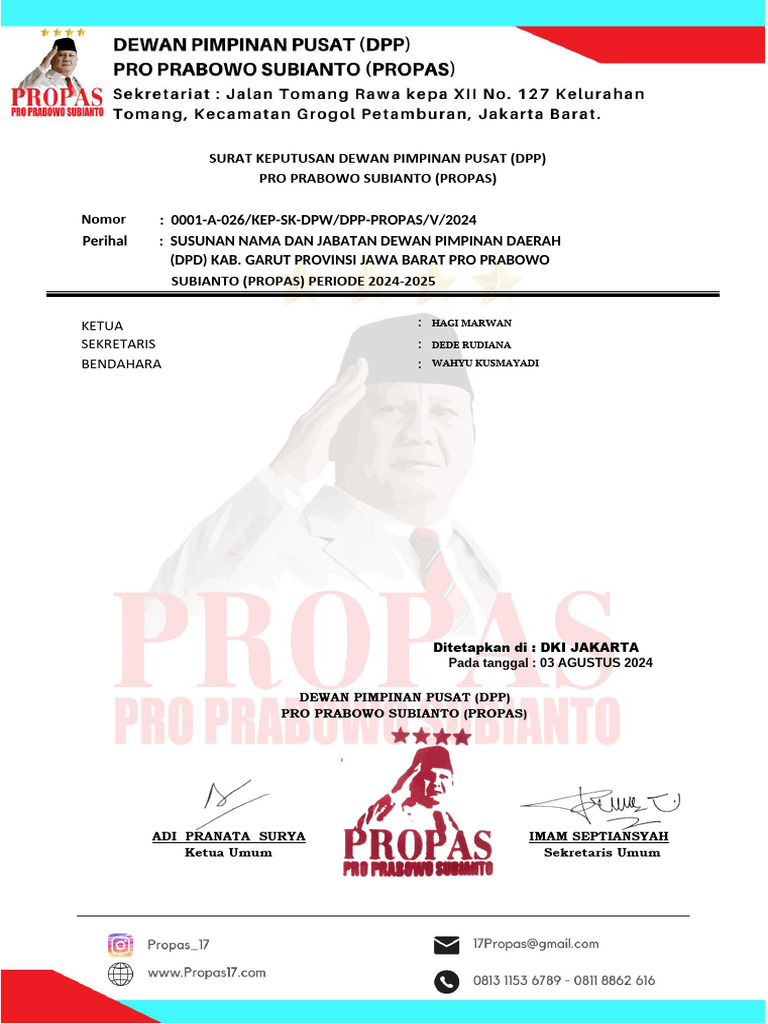 SK DPD Kabupaten Garut | PDF SK DPD Kabupaten Garut | PDF