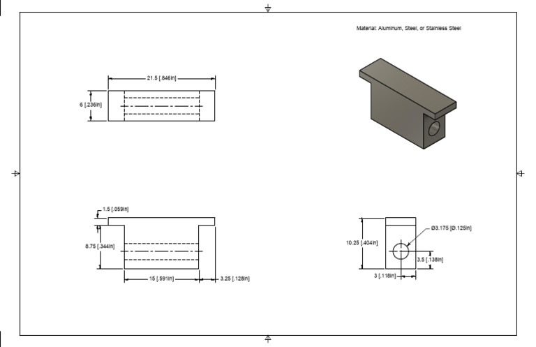 SR9 Rear Rail Drawing | PDF