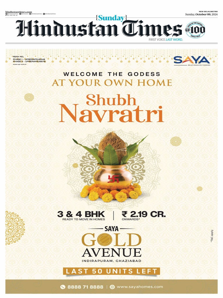 HT Delhi 06-10-2024 | PDF