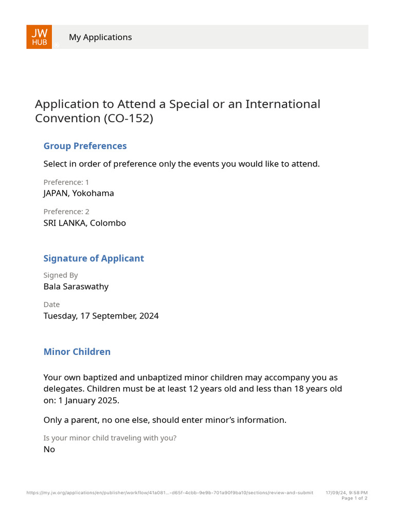 My Applications -- Applications -- JW Hub | PDF