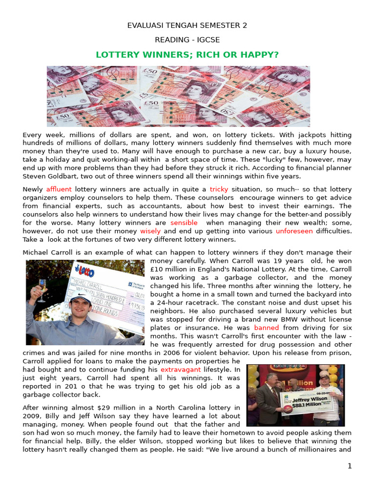 Igcse Reading Uts Term 2 24 | PDF