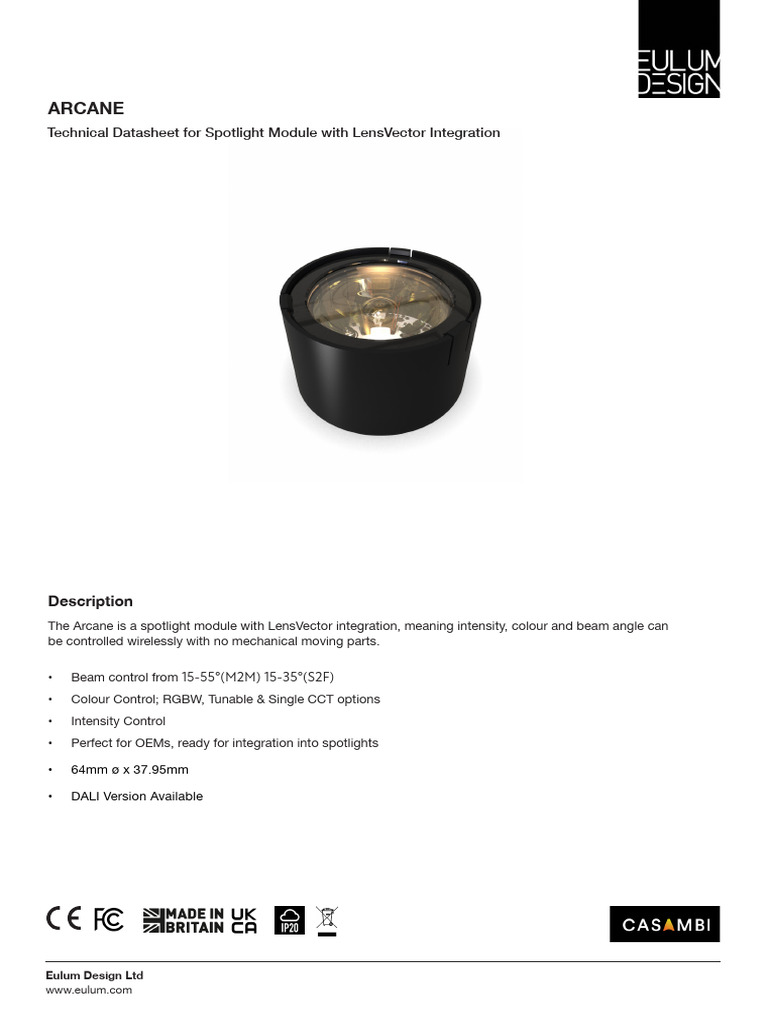 ARCANE Data Sheet | PDF