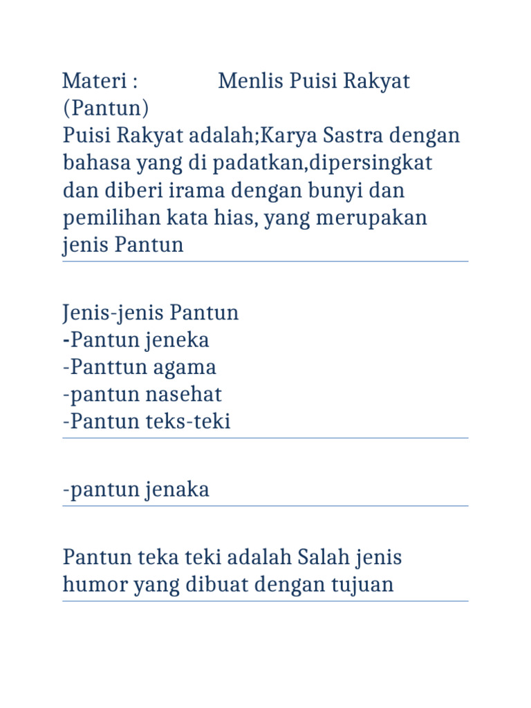 Materi Panun | PDF