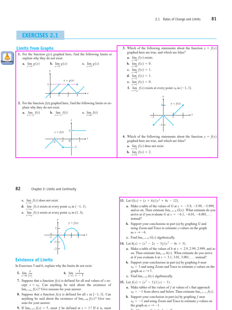 Limit Exercise | PDF