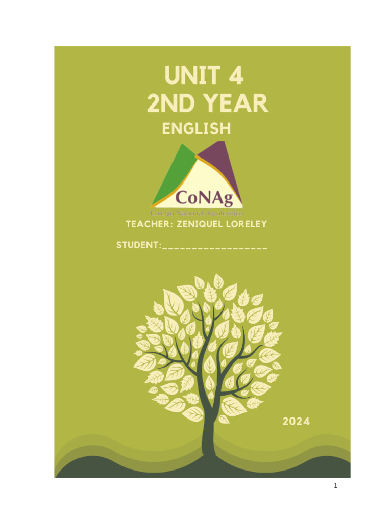 Unit 4 - 2ND YEAR CONAG | PDF