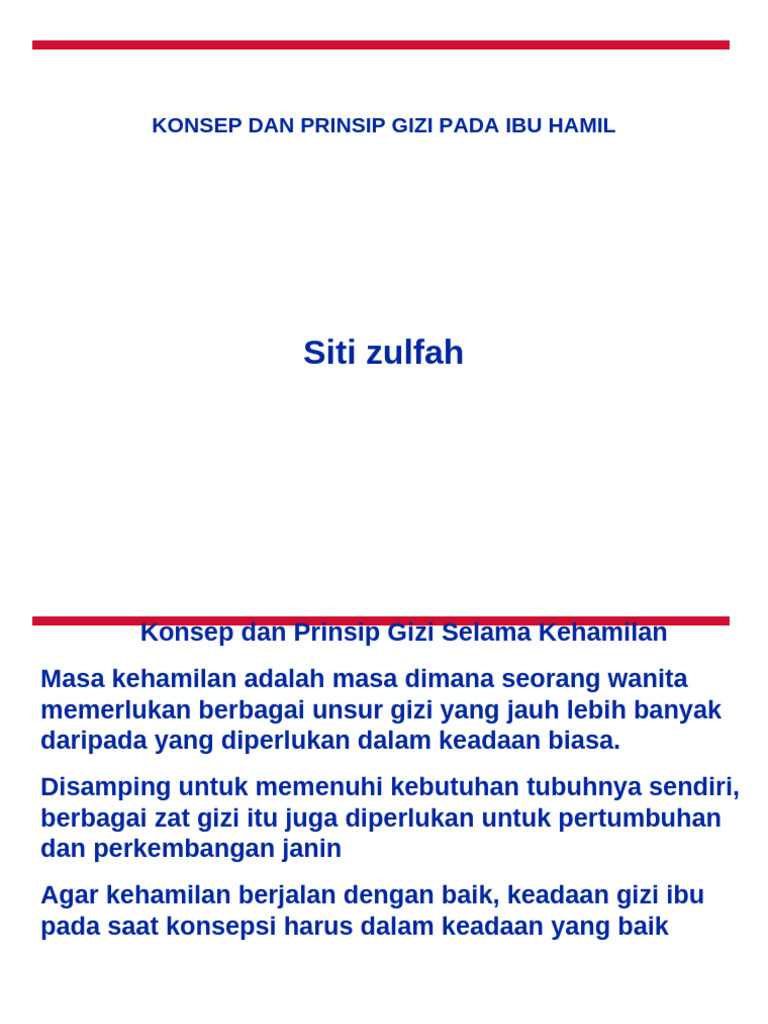 Gizi Bumil | PDF