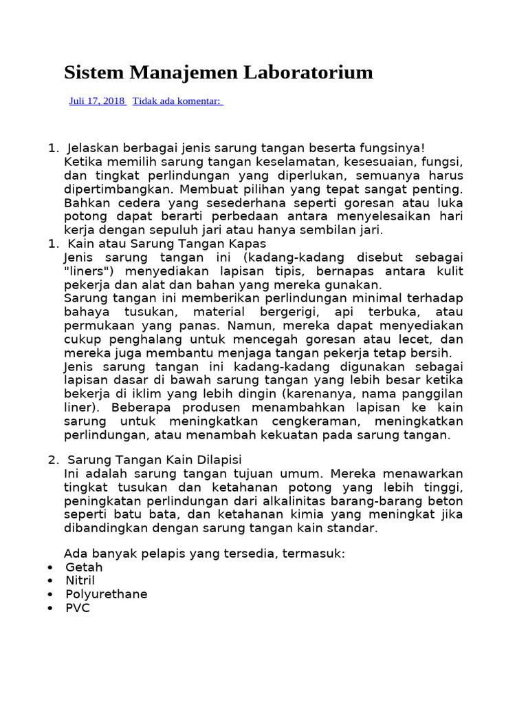 Sistem Manajemen Laboratorium | PDF