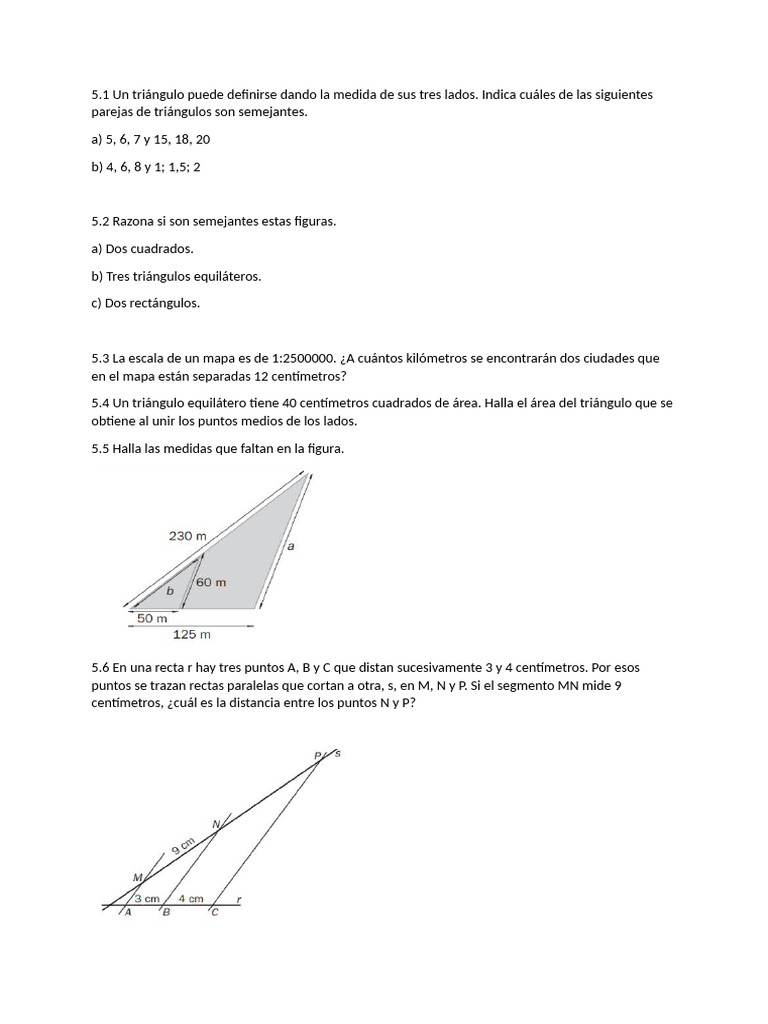 SEMEJANZA Ejerc | PDF