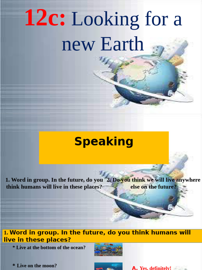 12c - Looking For A New Earth | PDF