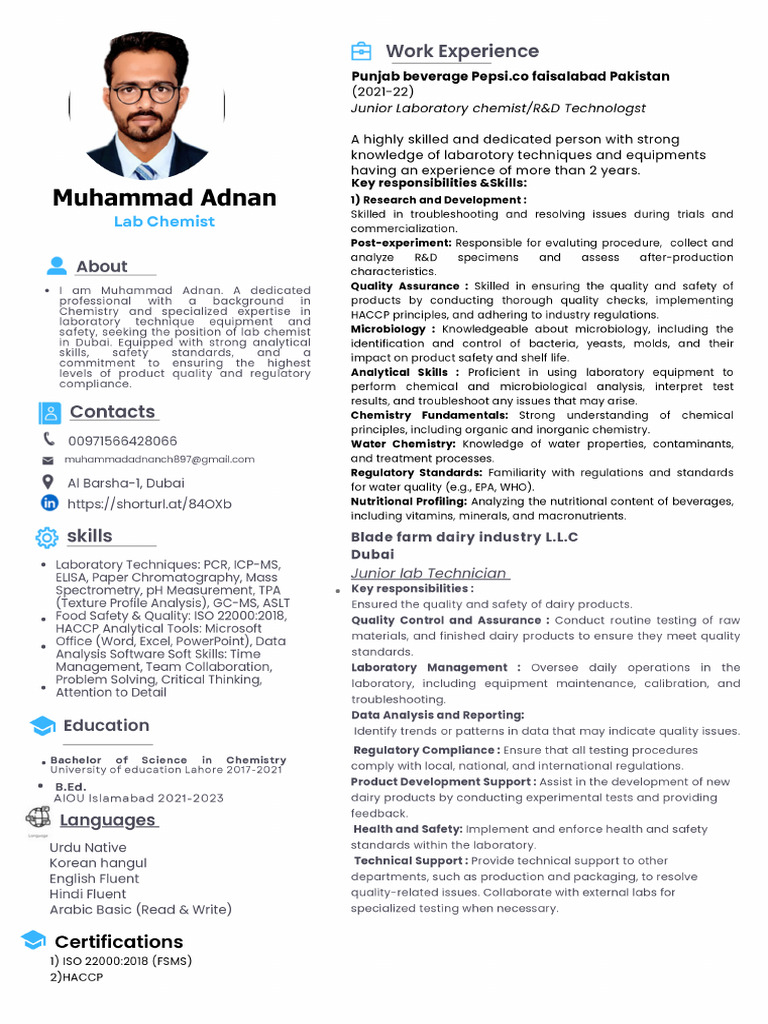 Adnan 2 September CV PDF | PDF