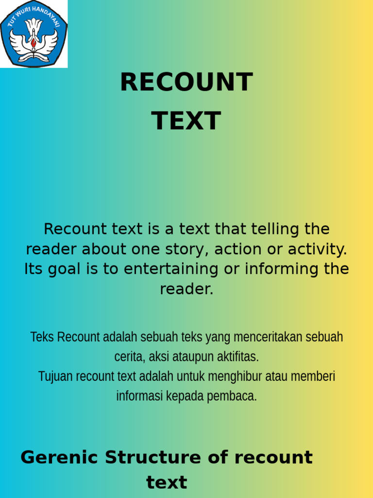 PPT Recount Text Lukman | PDF