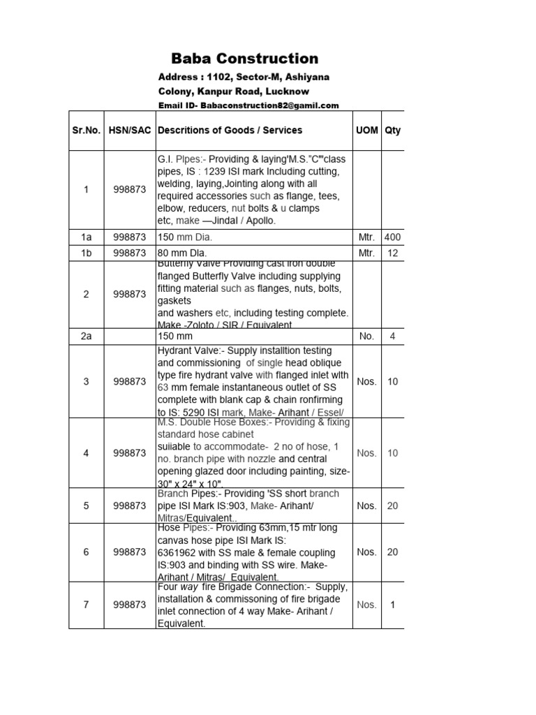 C-SITC - External Fire Hydrant Ring Line | PDF