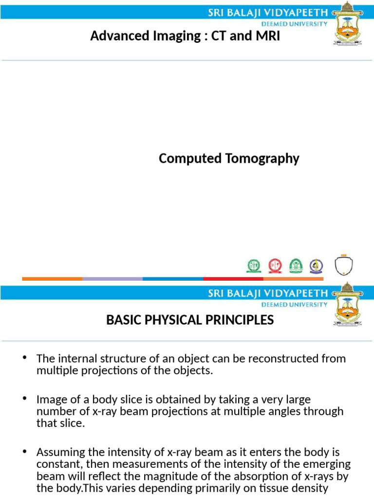 Advanced Imaging CT and MRI | PDF