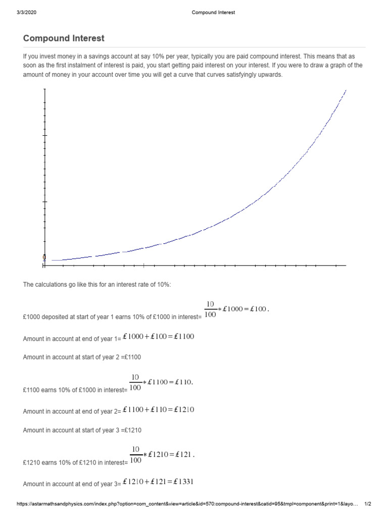 compound interest | PDF