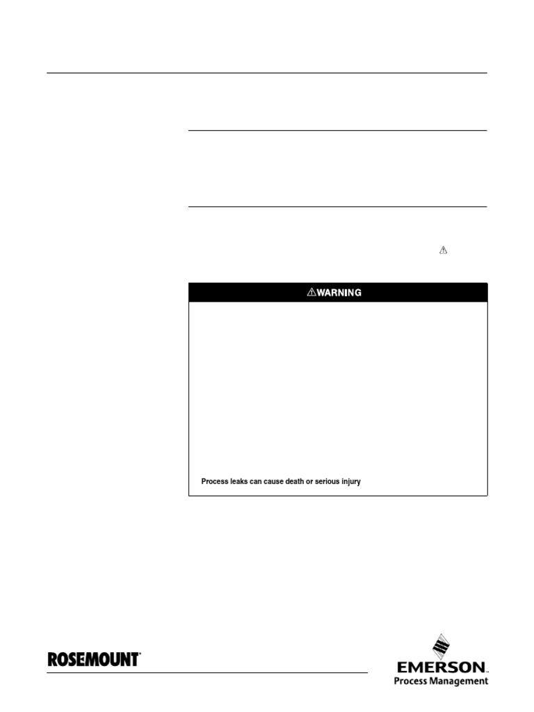 Rosemount 3095 Installation Guide | PDF | Power Supply | Electrical Wiring
