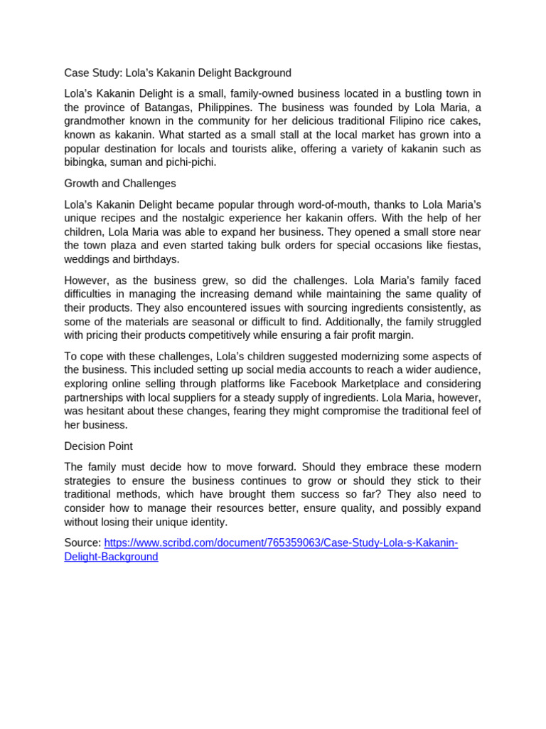 Case Study Entrepreneurial Management | PDF