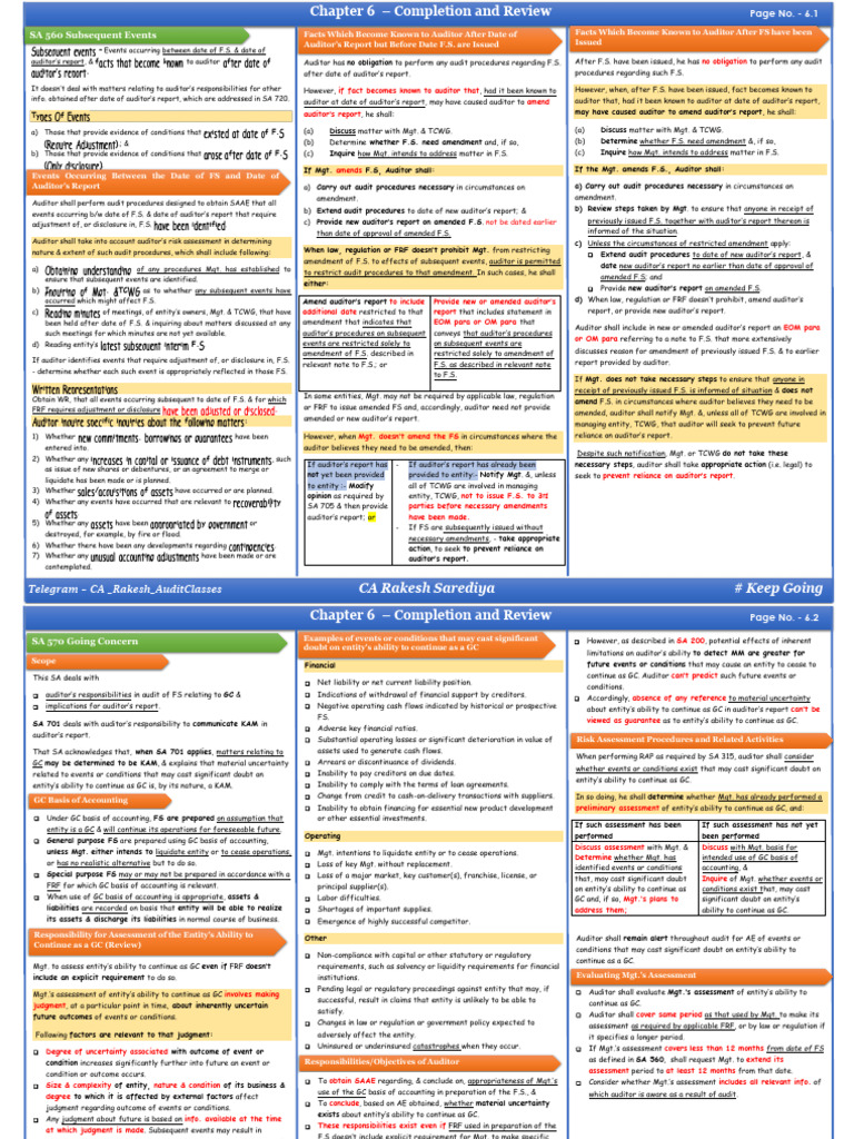 Chapter 6 - Completition and Review | PDF