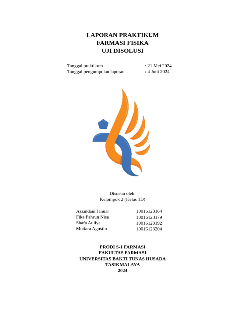 Laporan Praktikum - Uji Dioslusi - Praktikum 21mei2024 - Kumpulin 4juni2024 | PDF