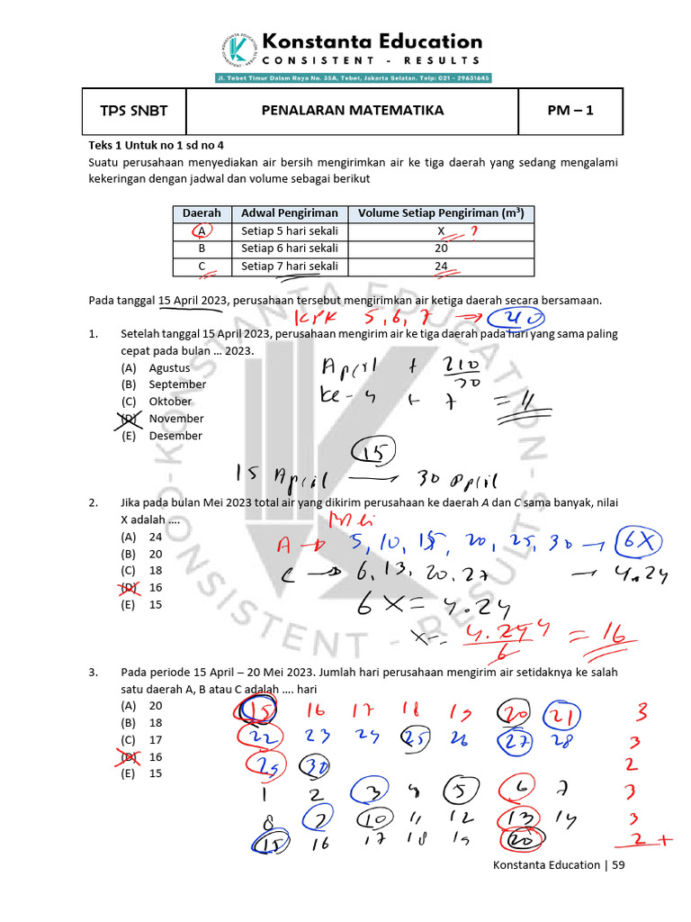 Set 1 TPS PENMAT Pendalaman Materi KELAS 11 - 241009 - 085830 | PDF