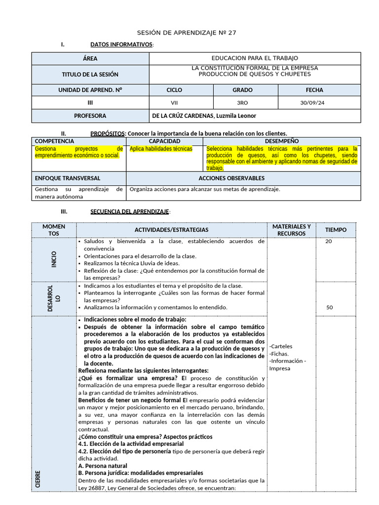 Sesion 17 Ept - 3ro | PDF