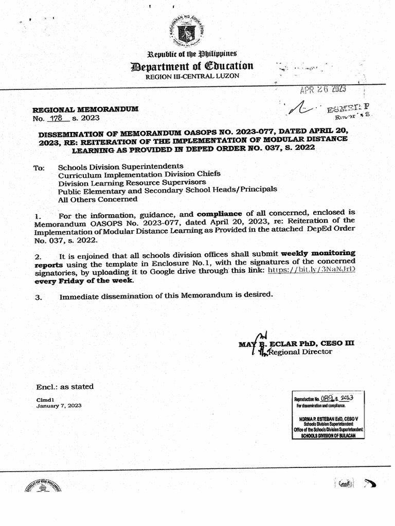 Reproduction No. 089 s. 2023 | PDF