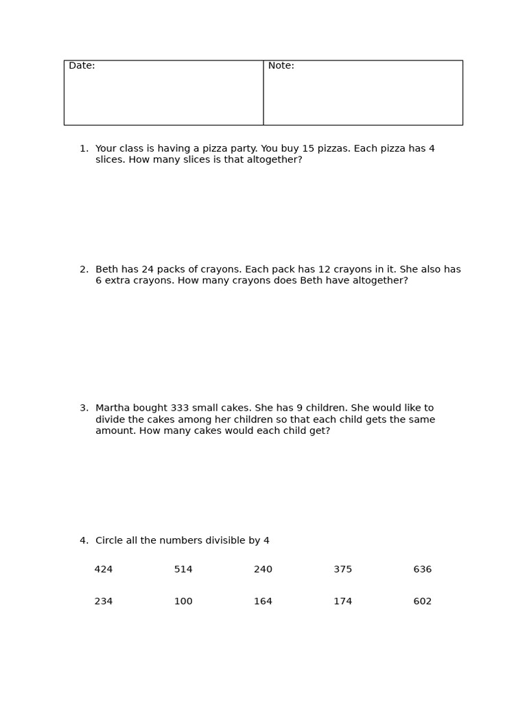 Jackie Math Homework | PDF