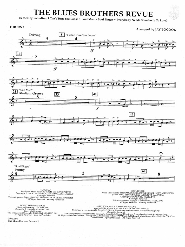 Pagine Da The Blues Brothers Revue - Jay Bocook (Parti) - 7 | PDF