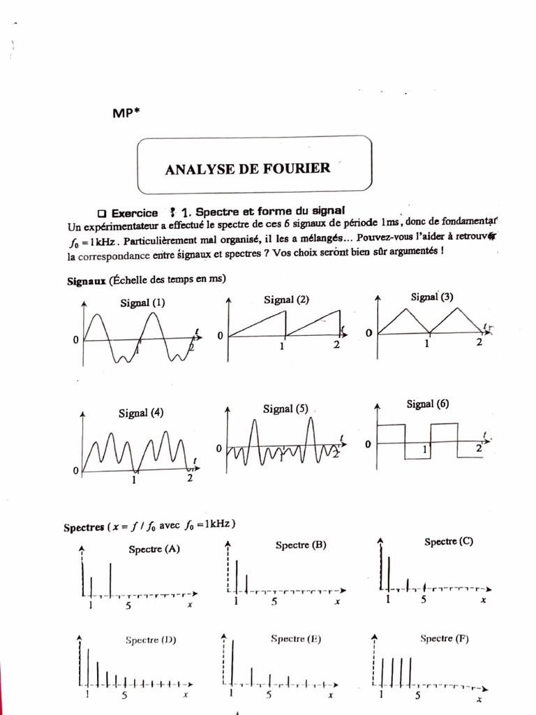 Analyse de Fourier | PDF