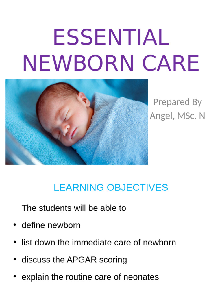 ESSENTIAL NEWBORN CARE | PDF