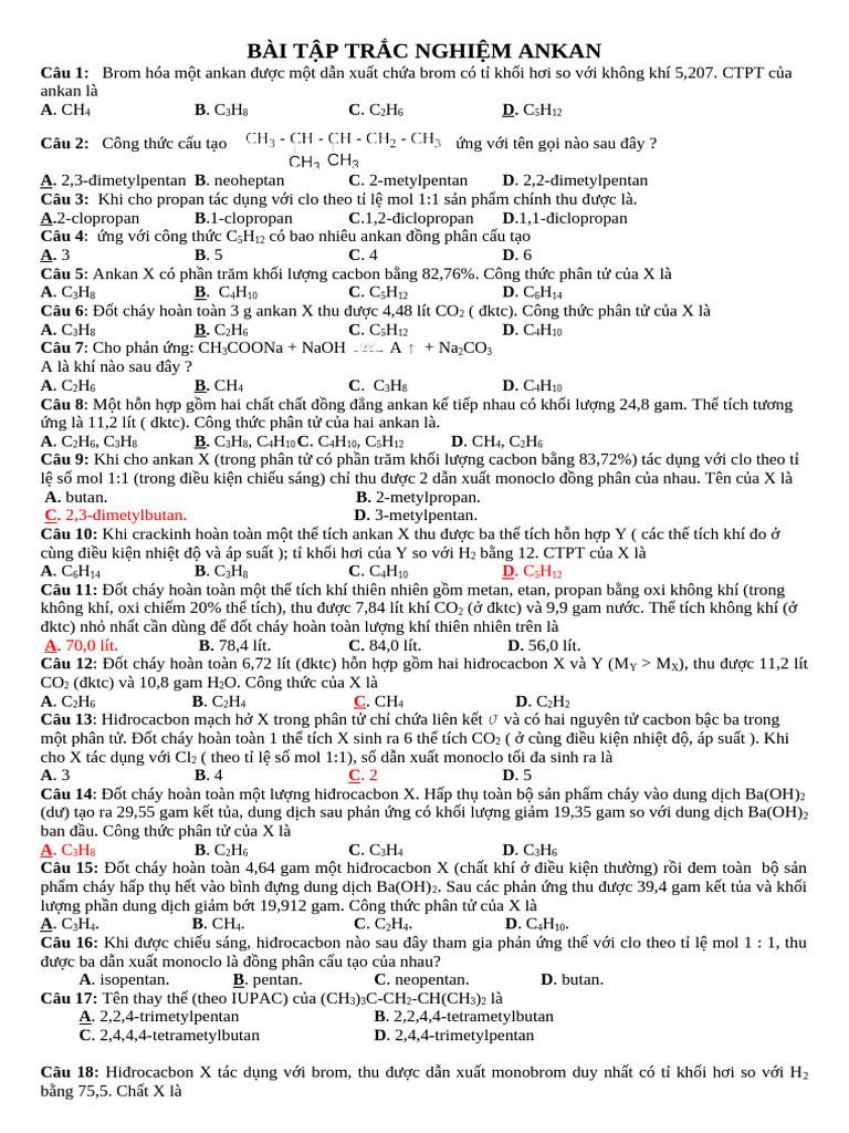 Bai Tap Ankan 11 | PDF