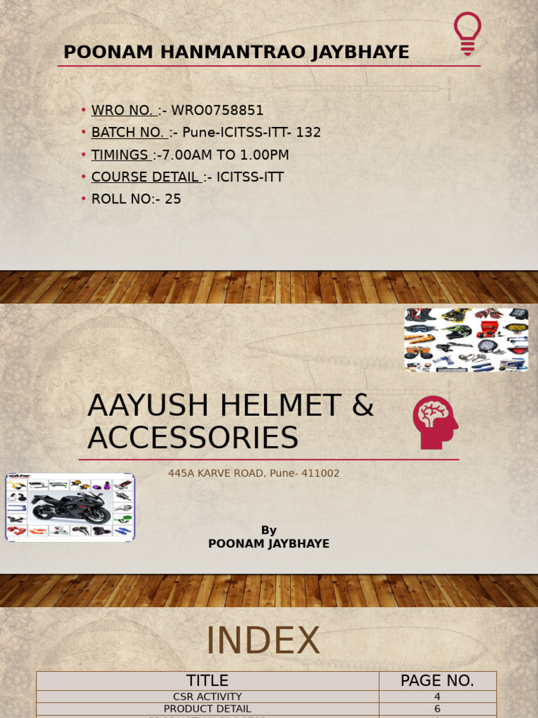 Aayush Helmet & Accessories | PDF
