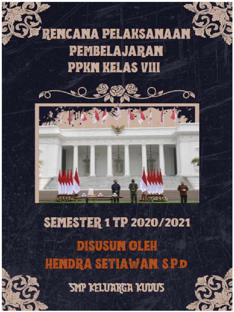 Perangkat Pembelajaran PPKN KELAS VIII Semester 1 TP 2020 2021 | PDF