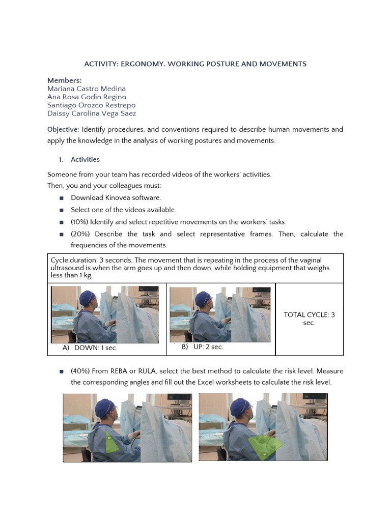 Activity. Ergonomy | PDF