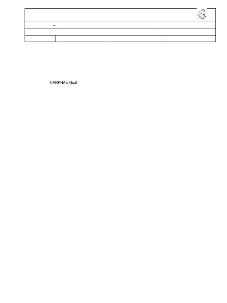 Carpha Operational Procedure | PDF