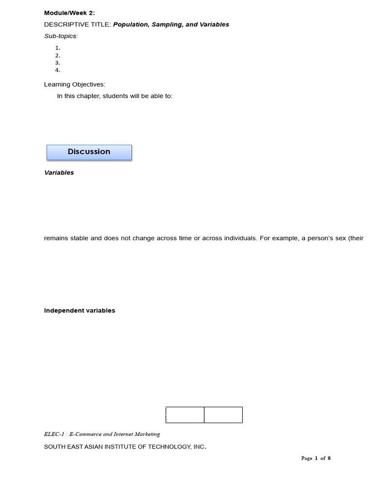 Understanding Population and Sampling Techniques | PDF | Sampling ...